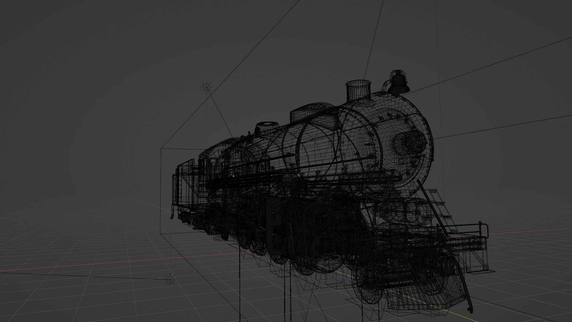 Vintage Steam Train model - TurboSquid 2132958