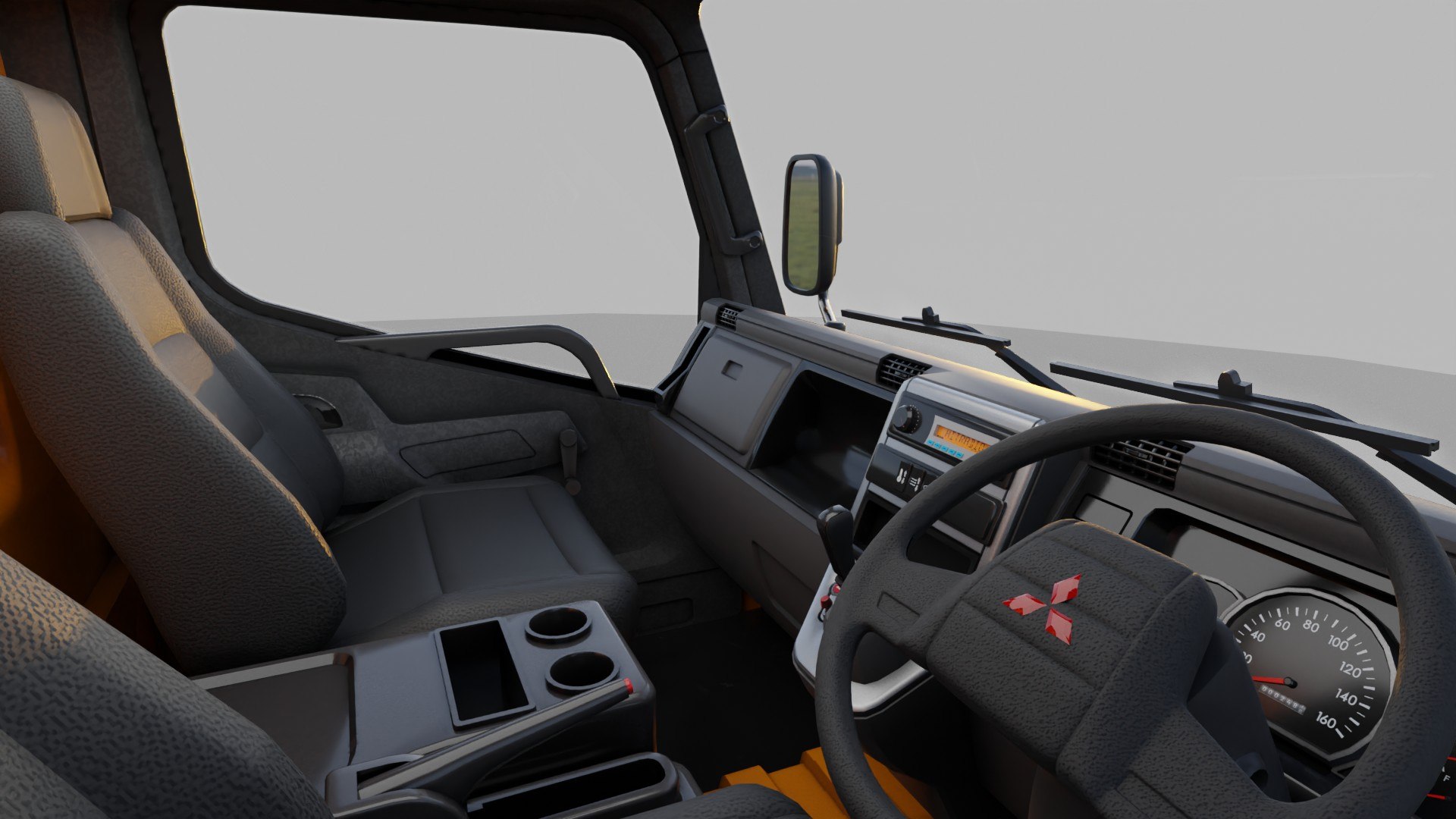 3D Mitsubishi Fuso Flat Deck Truck 3D Model - TurboSquid 2421192