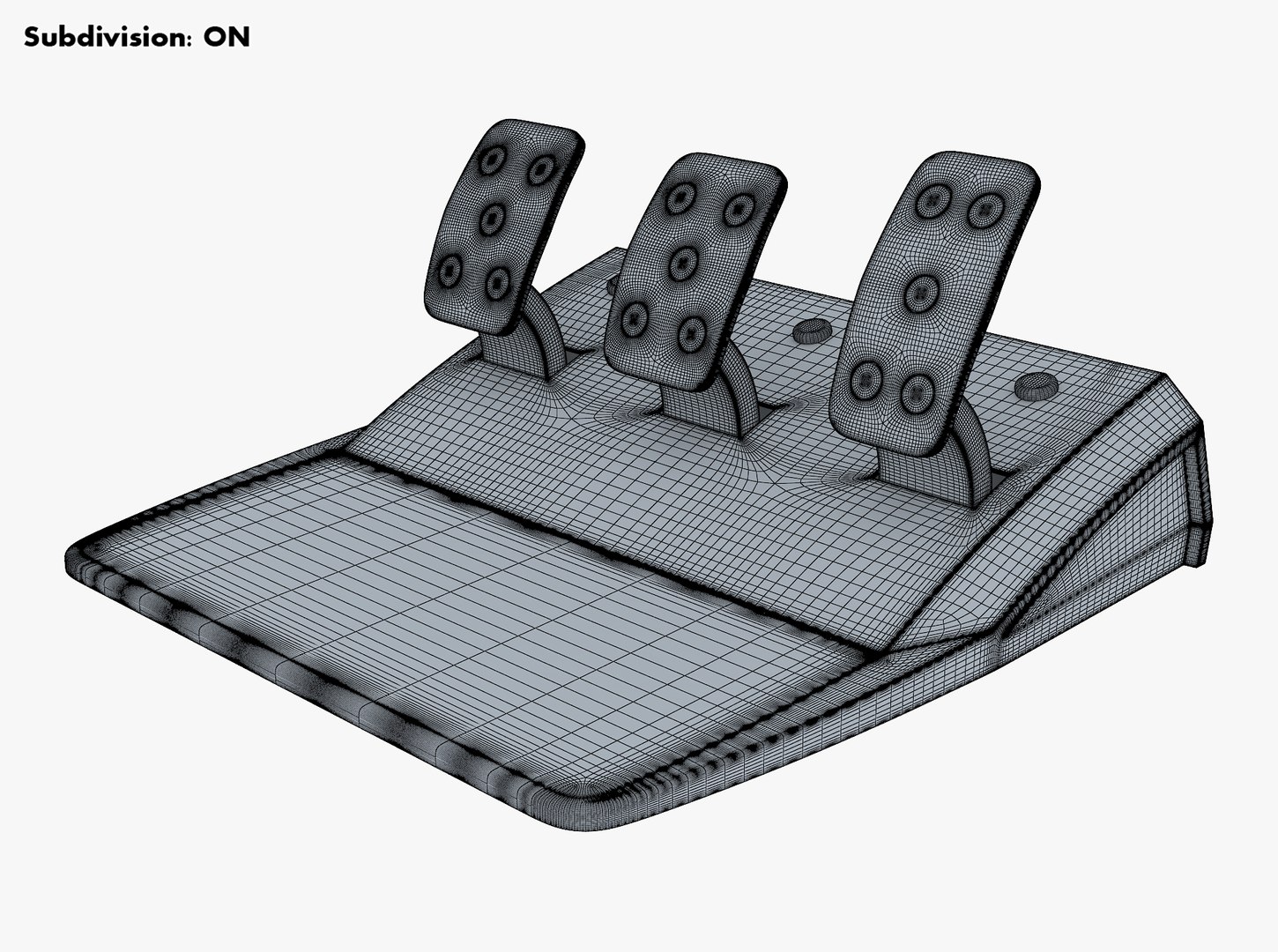 3D Model Simple Simulator Game Racing Pedals M 1 - TurboSquid 2096646