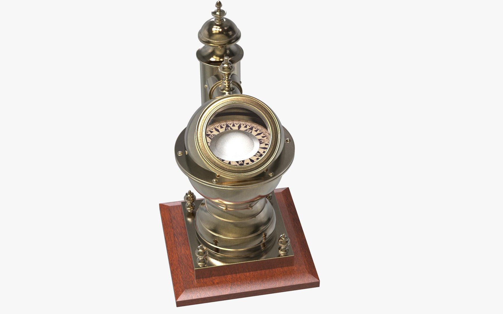 3D Portable Binnacle Compass - TurboSquid 2016354