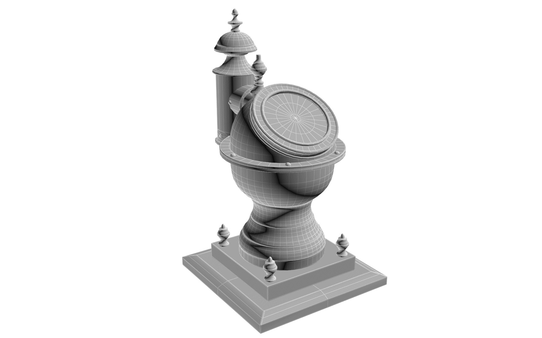 3D Portable Binnacle Compass - TurboSquid 2016354