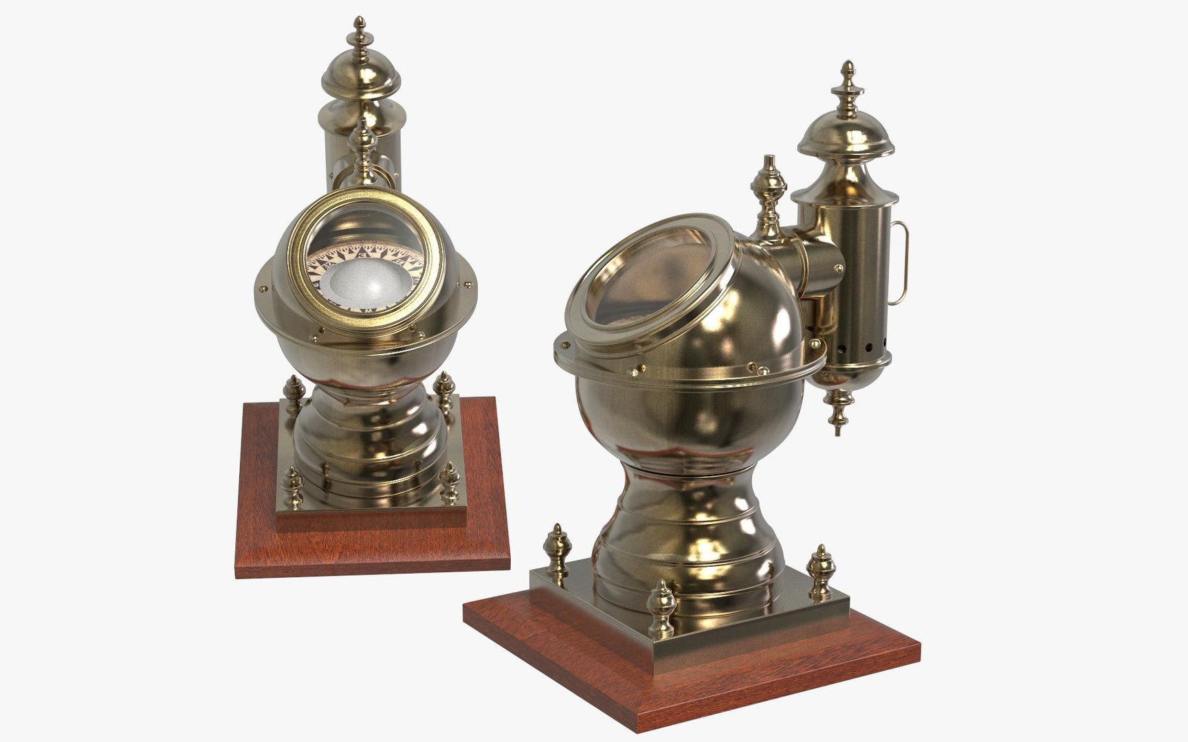 3D Portable Binnacle Compass - TurboSquid 2016354