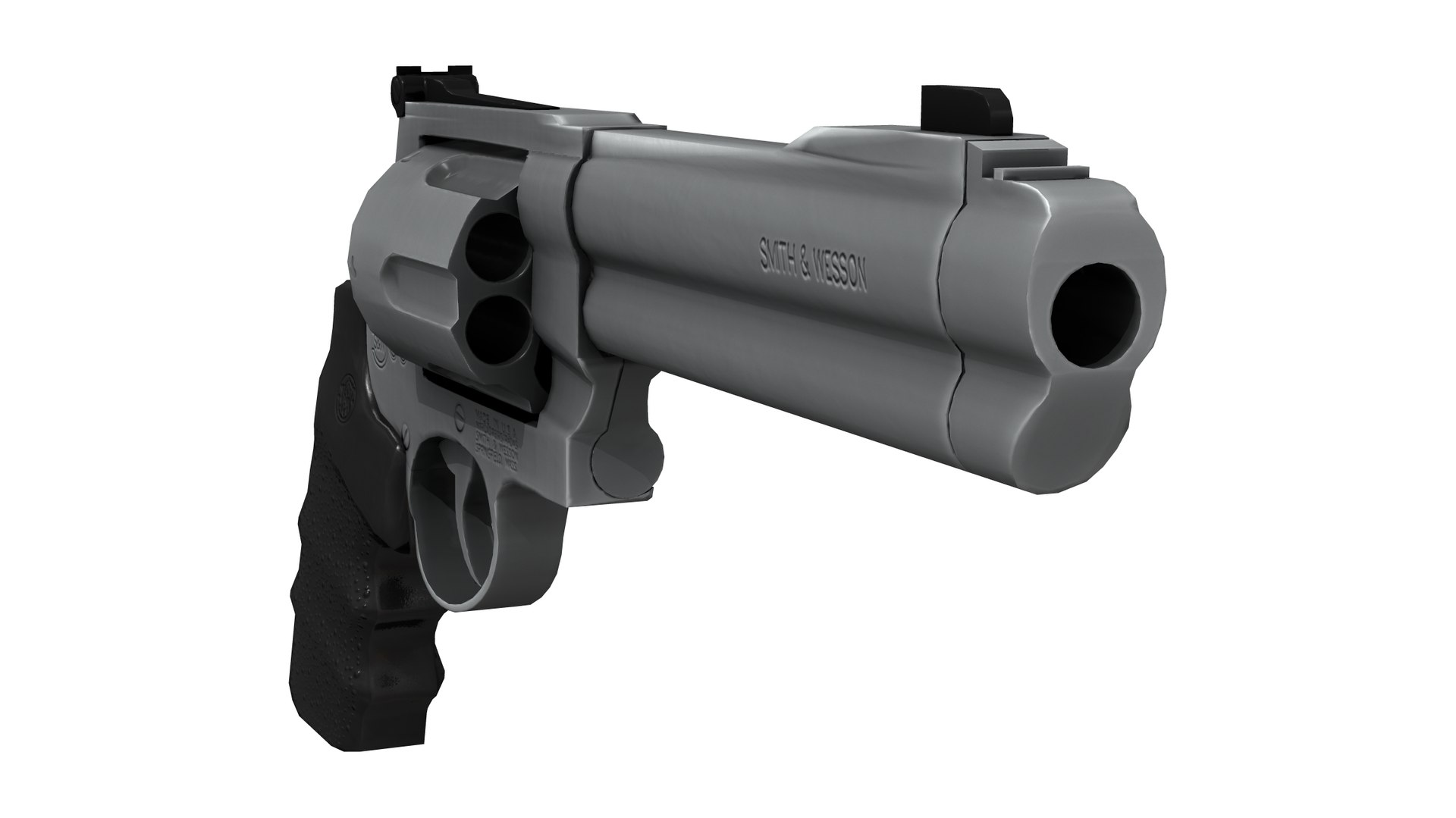 3D Revolver Hand Gun - TurboSquid 2002962