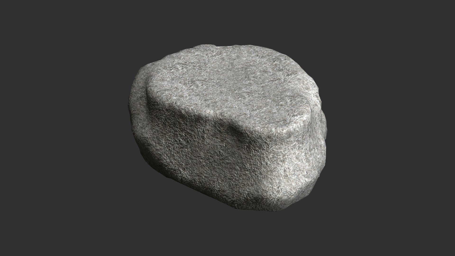 3D Model Short Flat Rocks - White 1 - TurboSquid 1981421