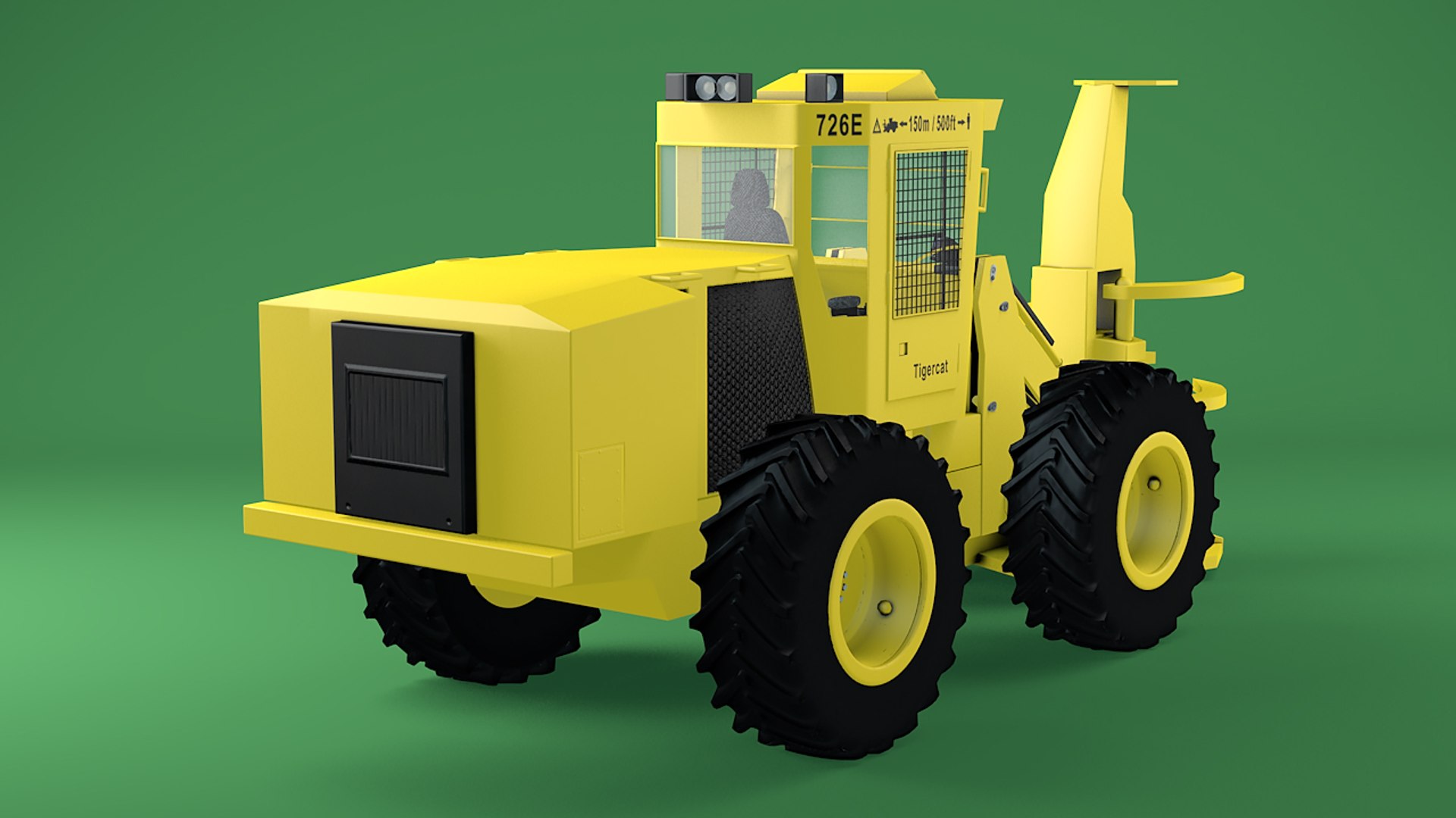 Feller Buncher 3d Model