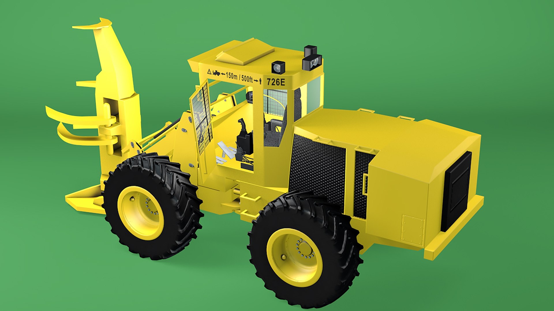 Feller Buncher 3d Model