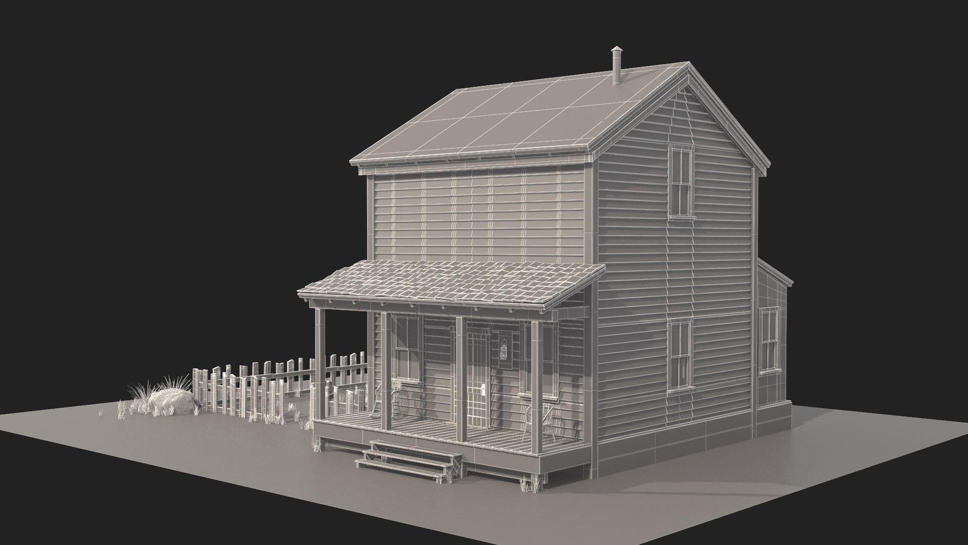 3D Model Western House - TurboSquid 2105758