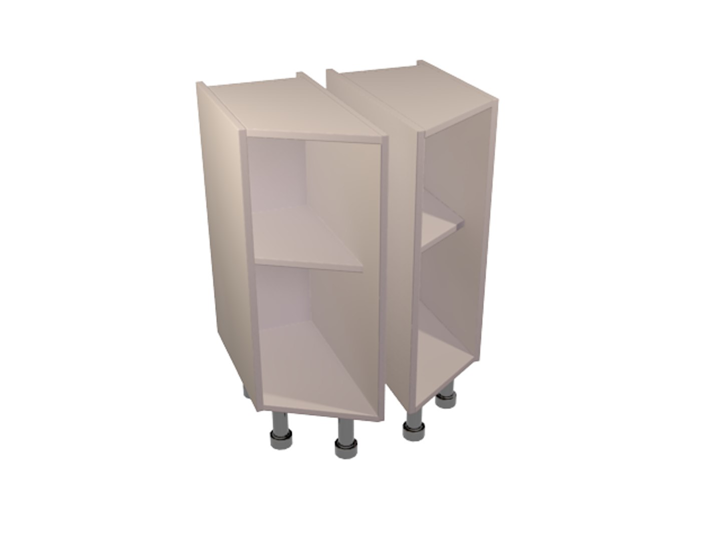 Angled Base Units Carcasse 3d Model