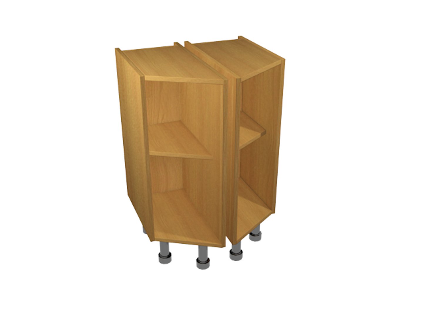 Angled Base Units Carcasse 3d Model