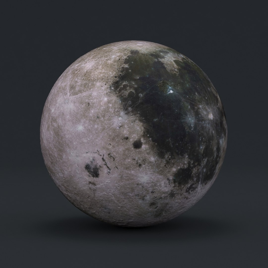 3d Planet Moon Model