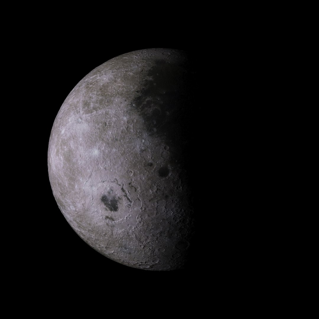 3d Planet Moon Model