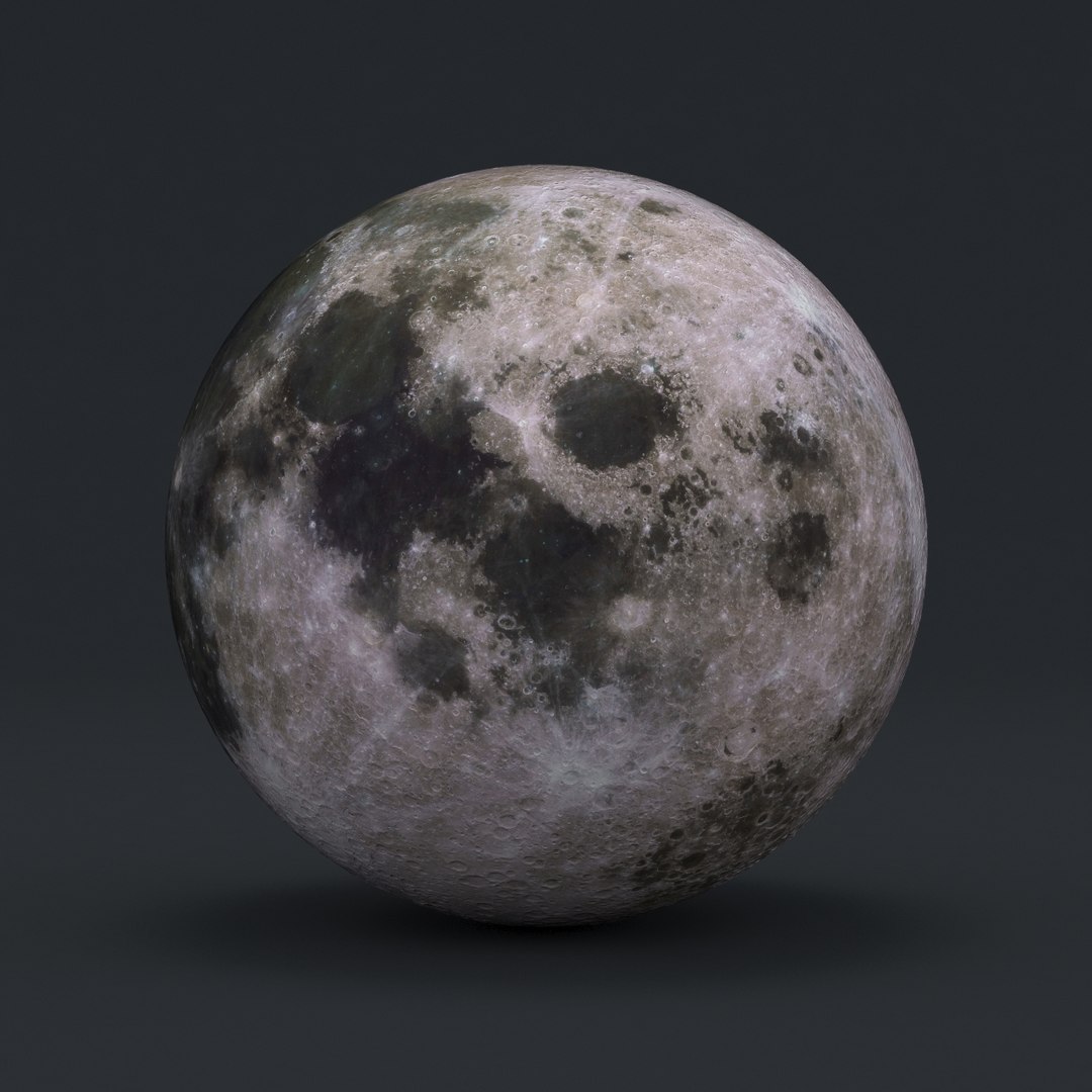3d Planet Moon Model
