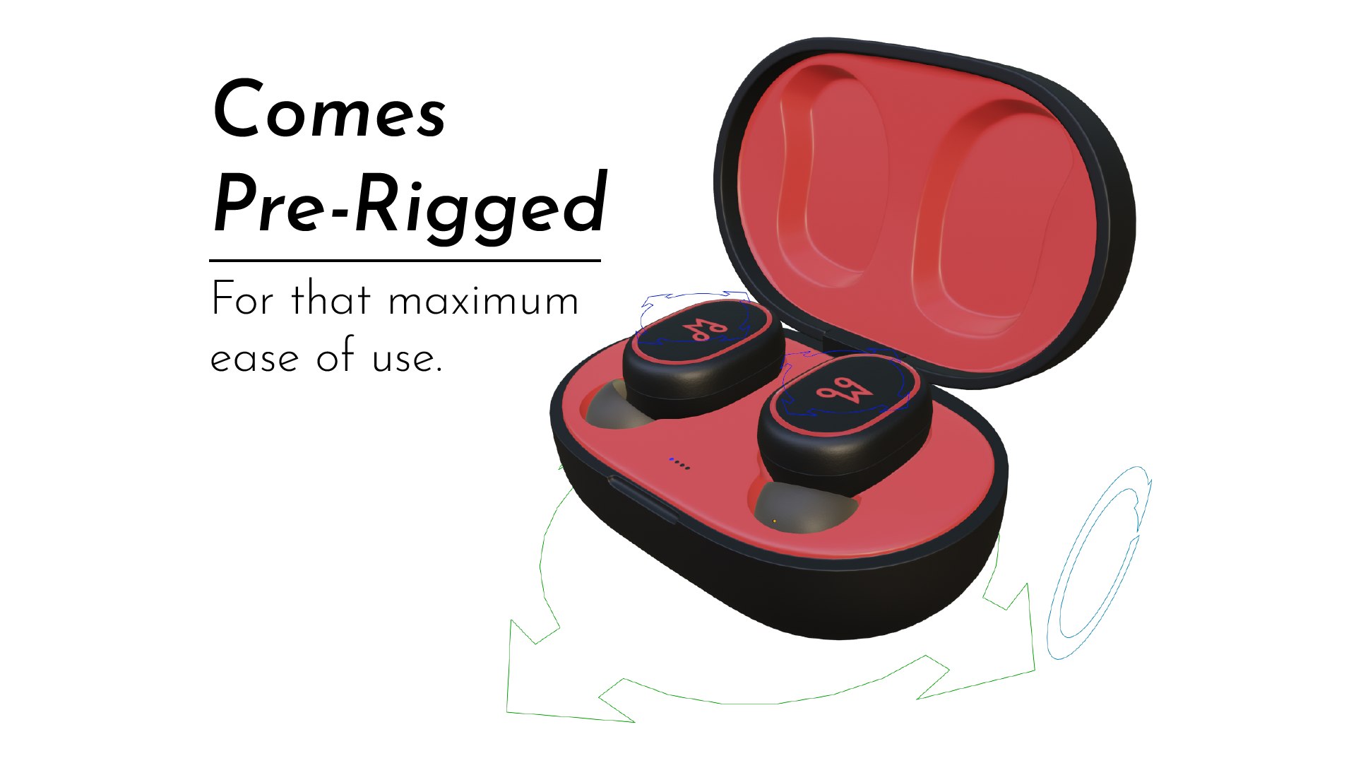 3D MBeats Earbuds - TurboSquid 1765199