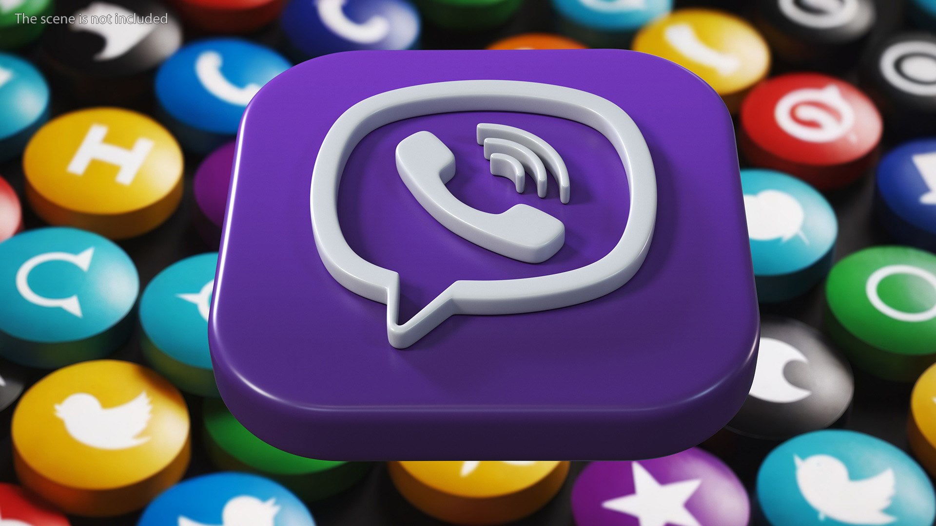 Viber Icon 3D Model - TurboSquid 2273902