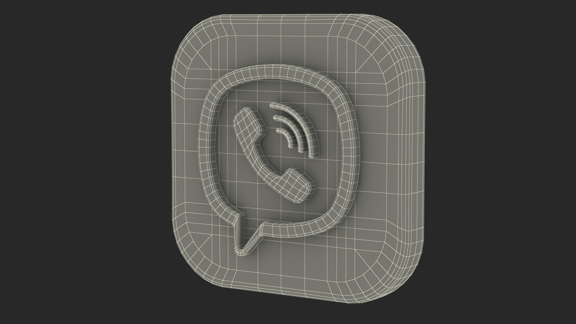 Viber Icon 3D Model - TurboSquid 2273902