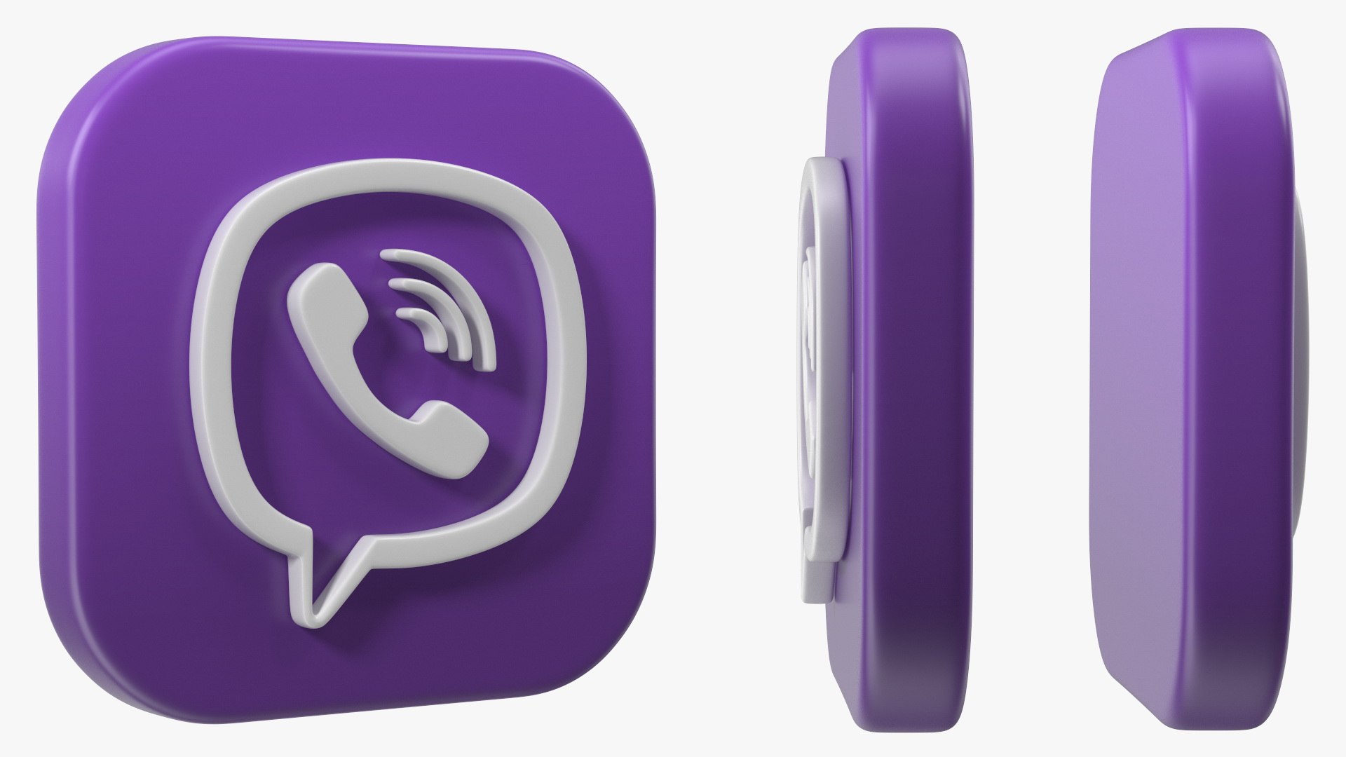 Viber Icon 3D Model - TurboSquid 2273902