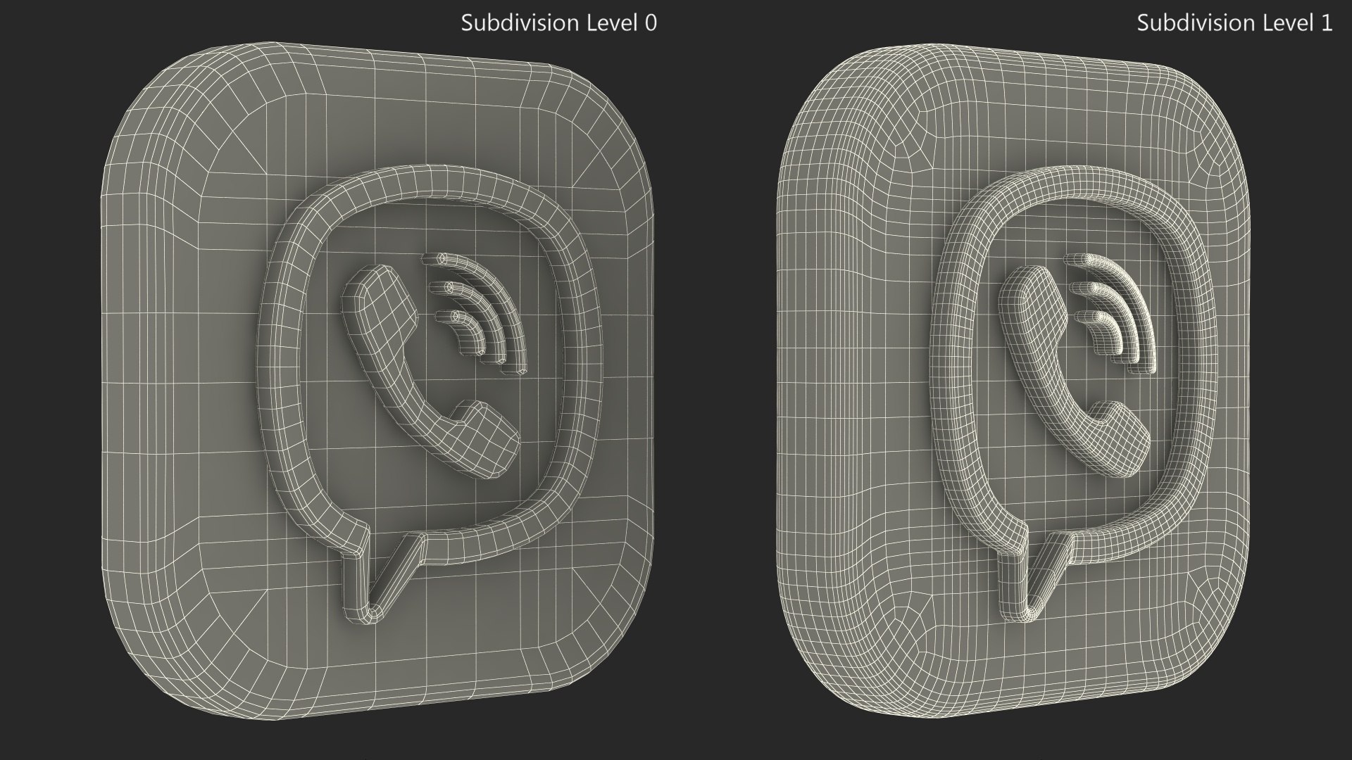 Viber Icon 3D Model - TurboSquid 2273902