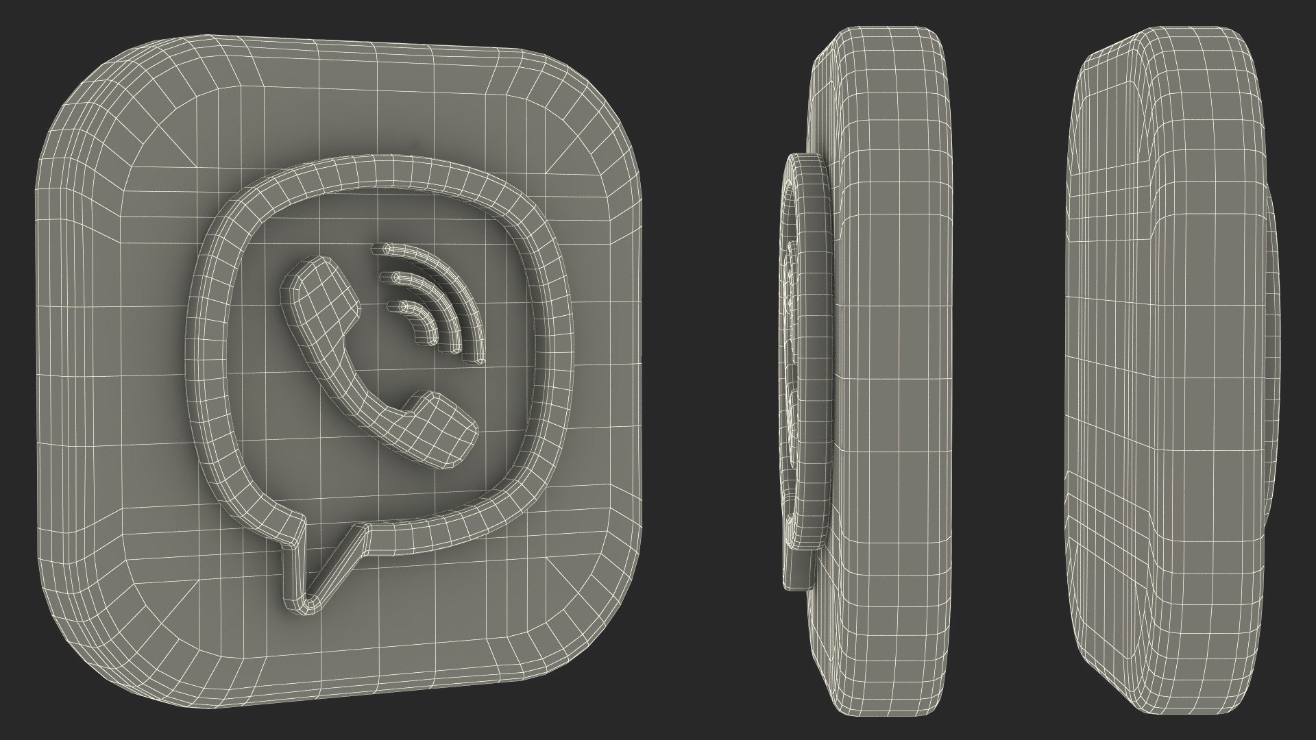 Viber Icon 3D Model - TurboSquid 2273902