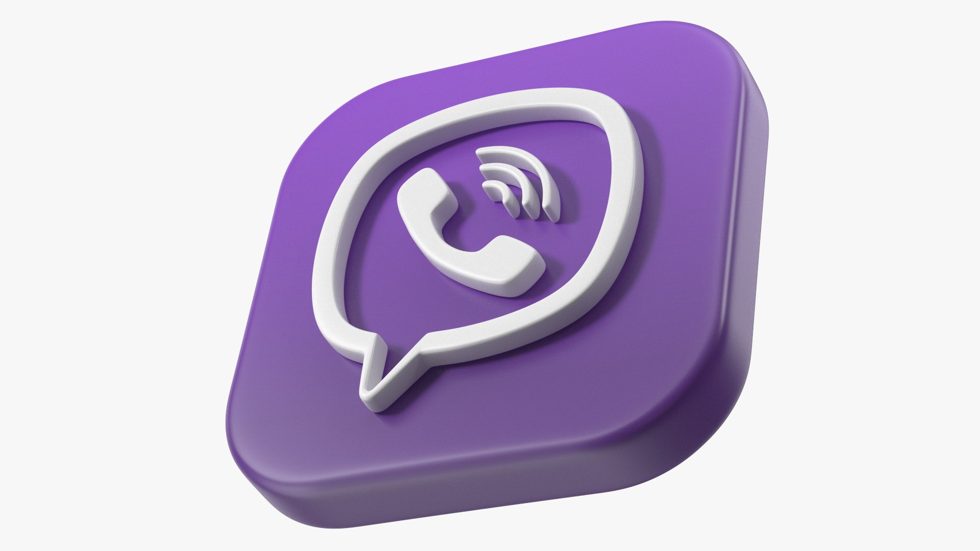 Viber Icon 3D Model - TurboSquid 2273902
