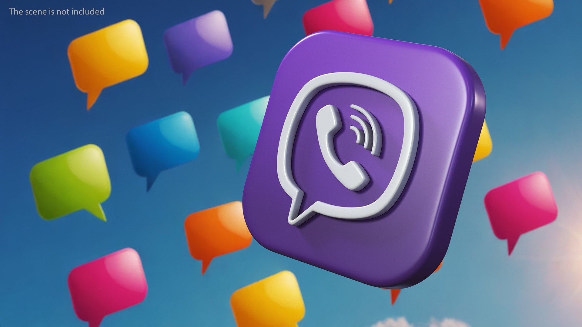 Viber Icon 3D Model - TurboSquid 2273902
