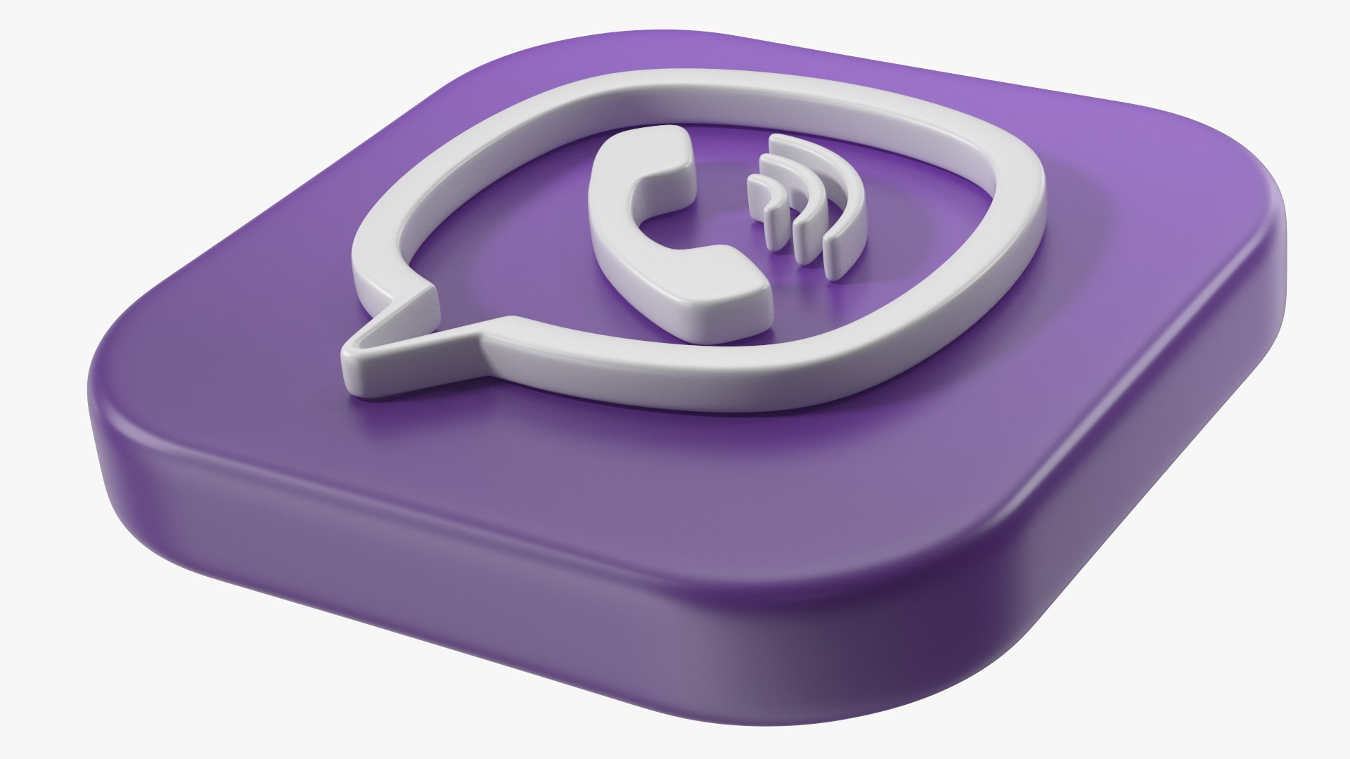 Viber Icon 3D Model - TurboSquid 2273902