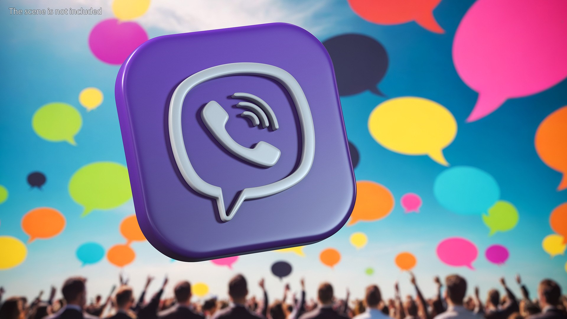 Viber Icon 3D Model - TurboSquid 2273902