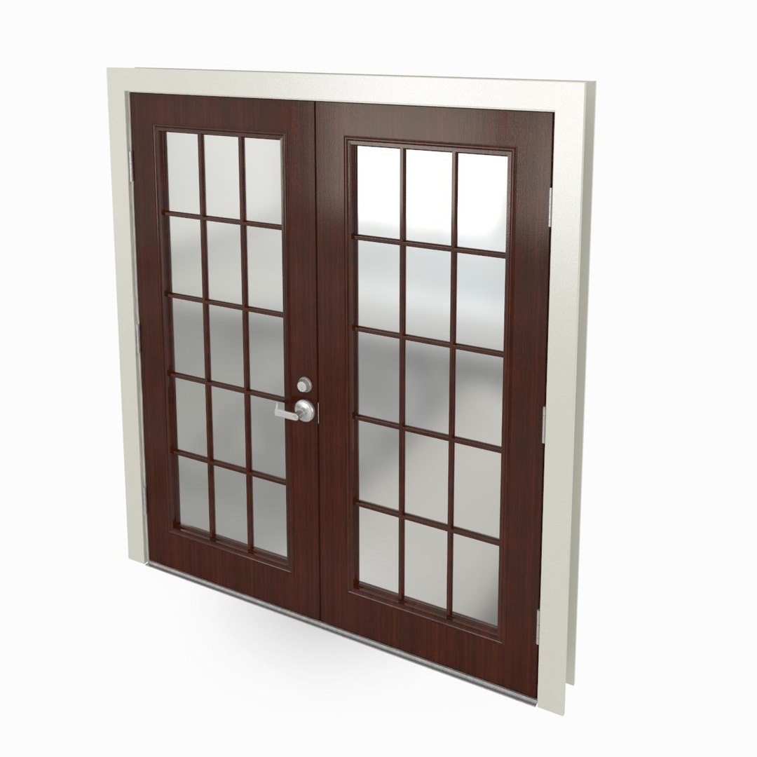French Doors 3d Model