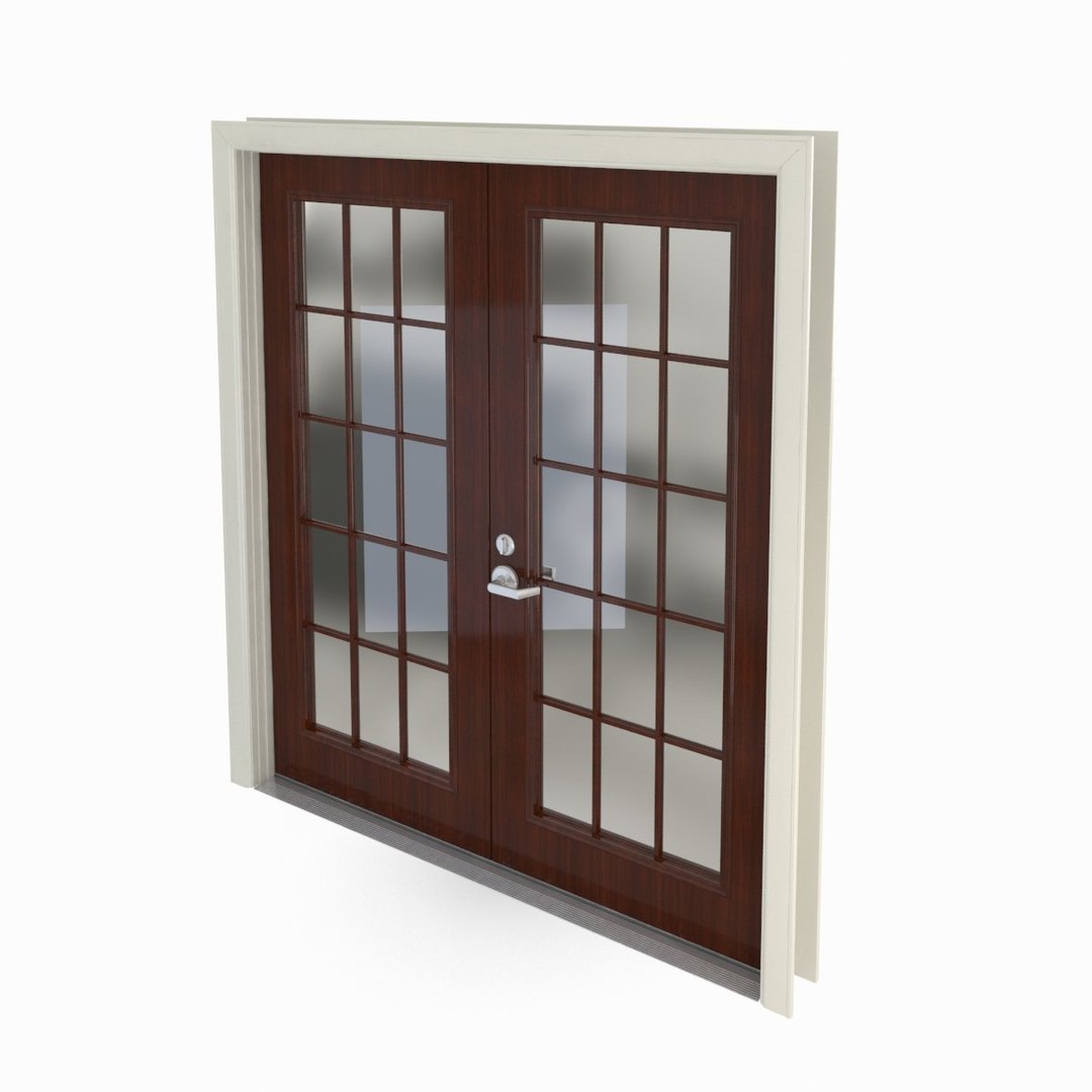 French Doors 3d Model