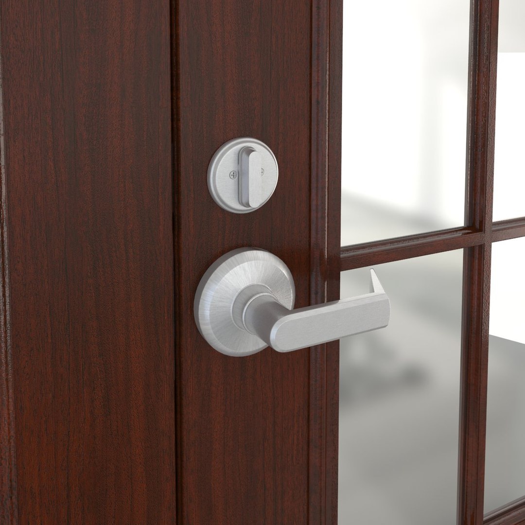 French Doors 3d Model