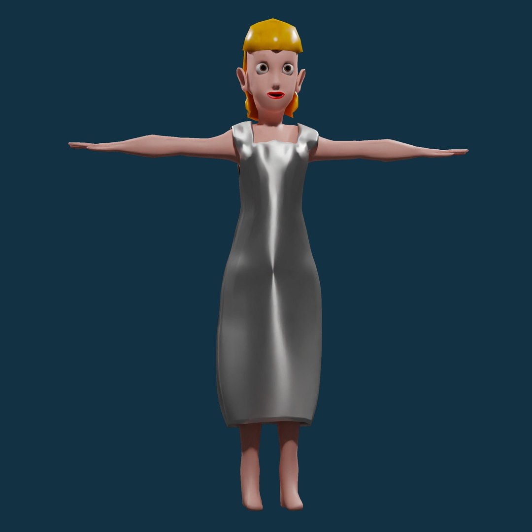 3D Woman Female Character Ella Model - TurboSquid 1852693