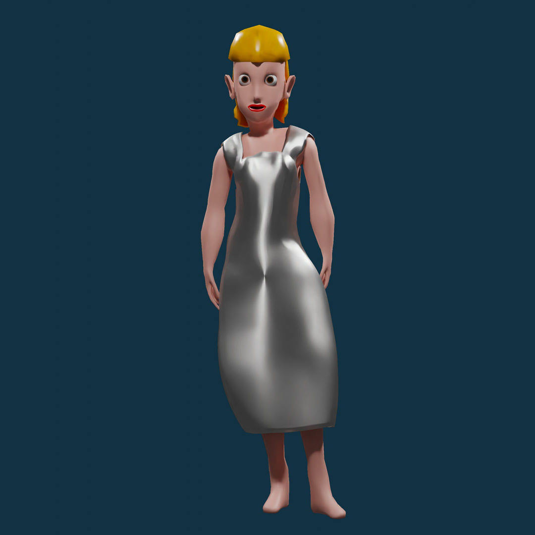 3D Woman Female Character Ella Model - TurboSquid 1852693