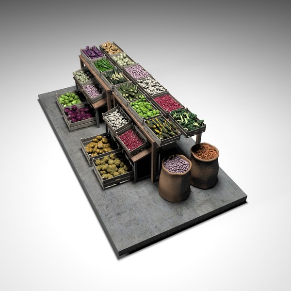 Market Stall 3D Models for Download | TurboSquid