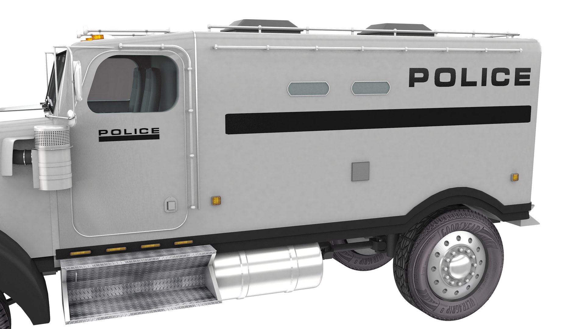 3D Van Police - TurboSquid 1607704