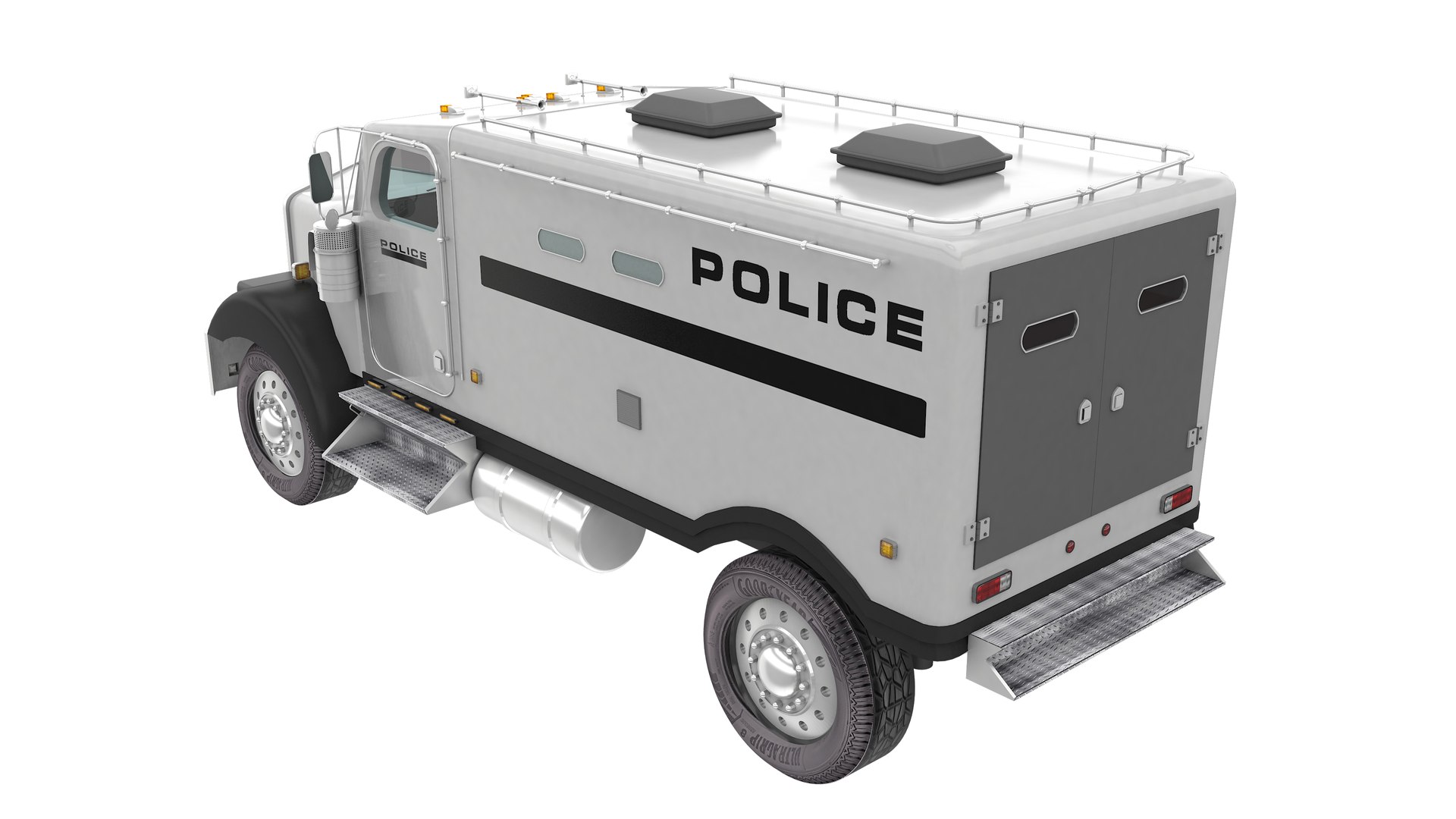 3D Van Police - TurboSquid 1607704