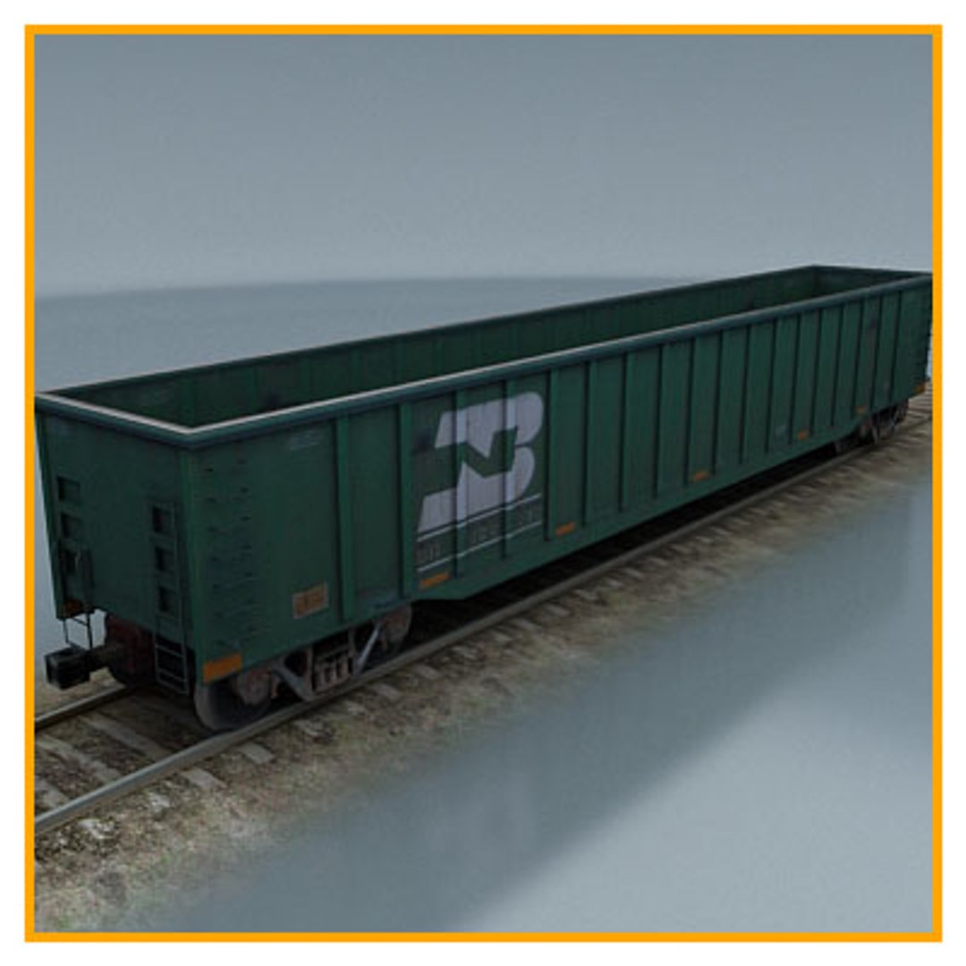 3d model cargo wagon