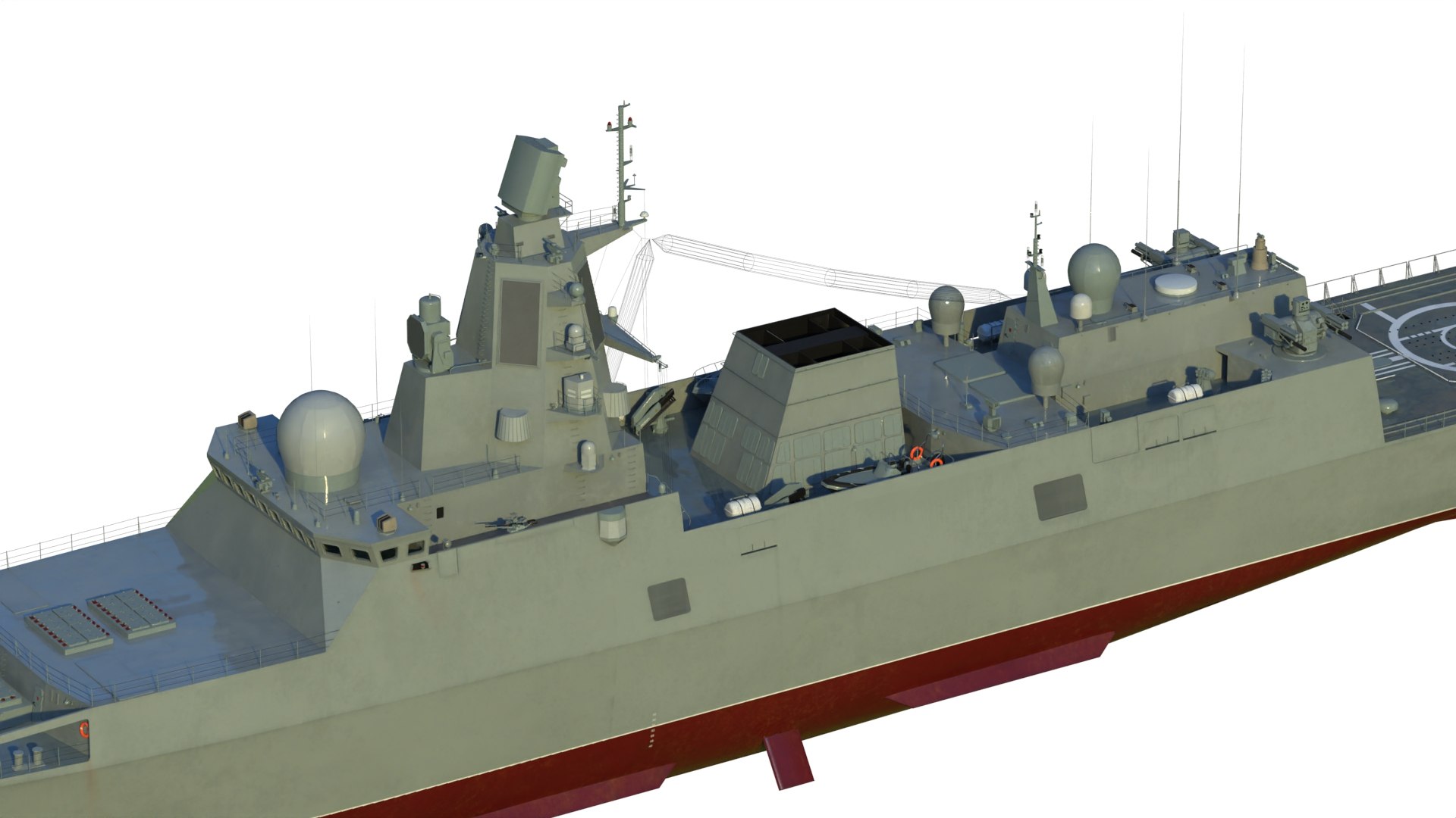 Admiral Gorshkov Class Frigate 22350 3D - TurboSquid 2185508