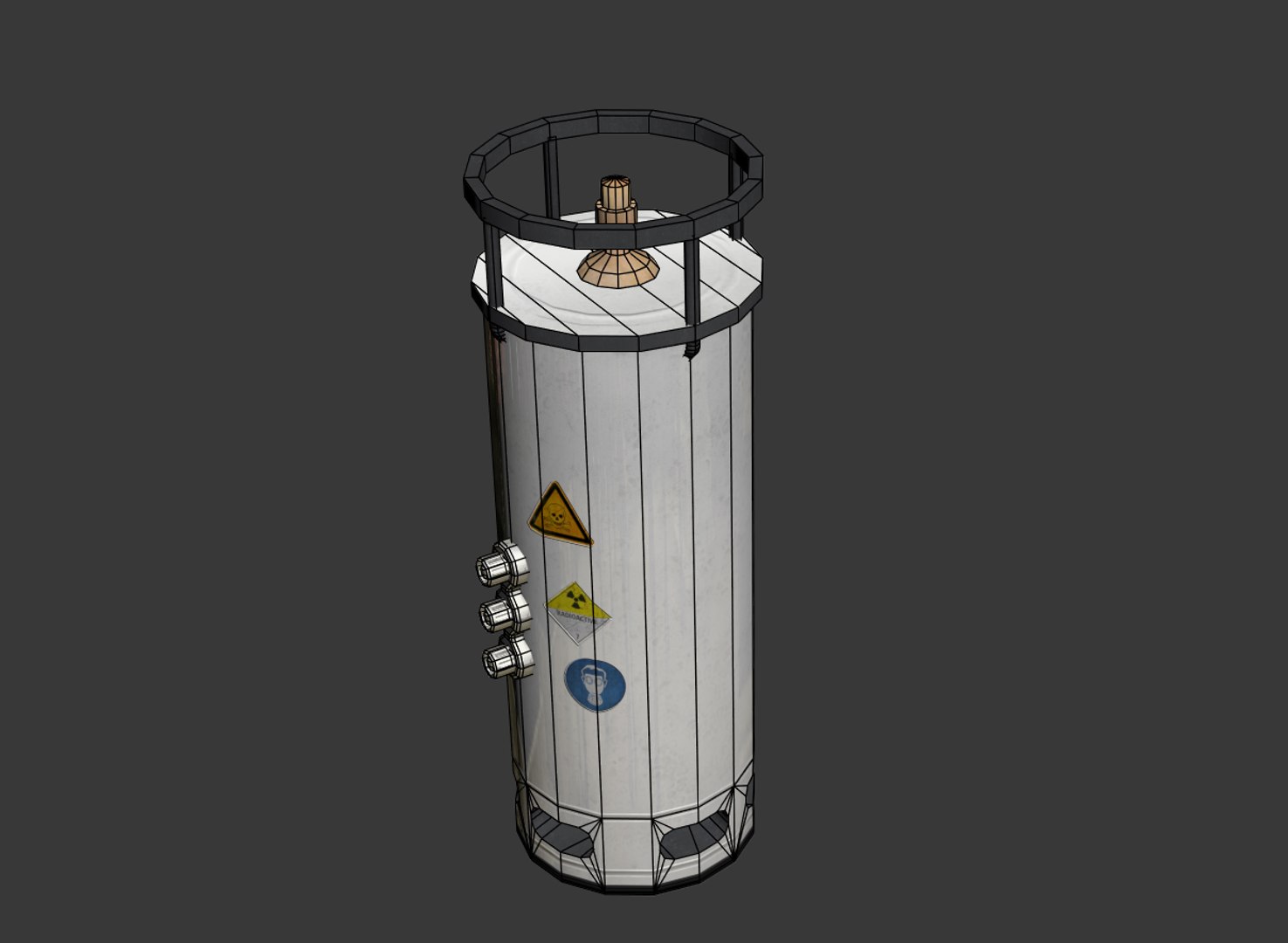3d lab container model