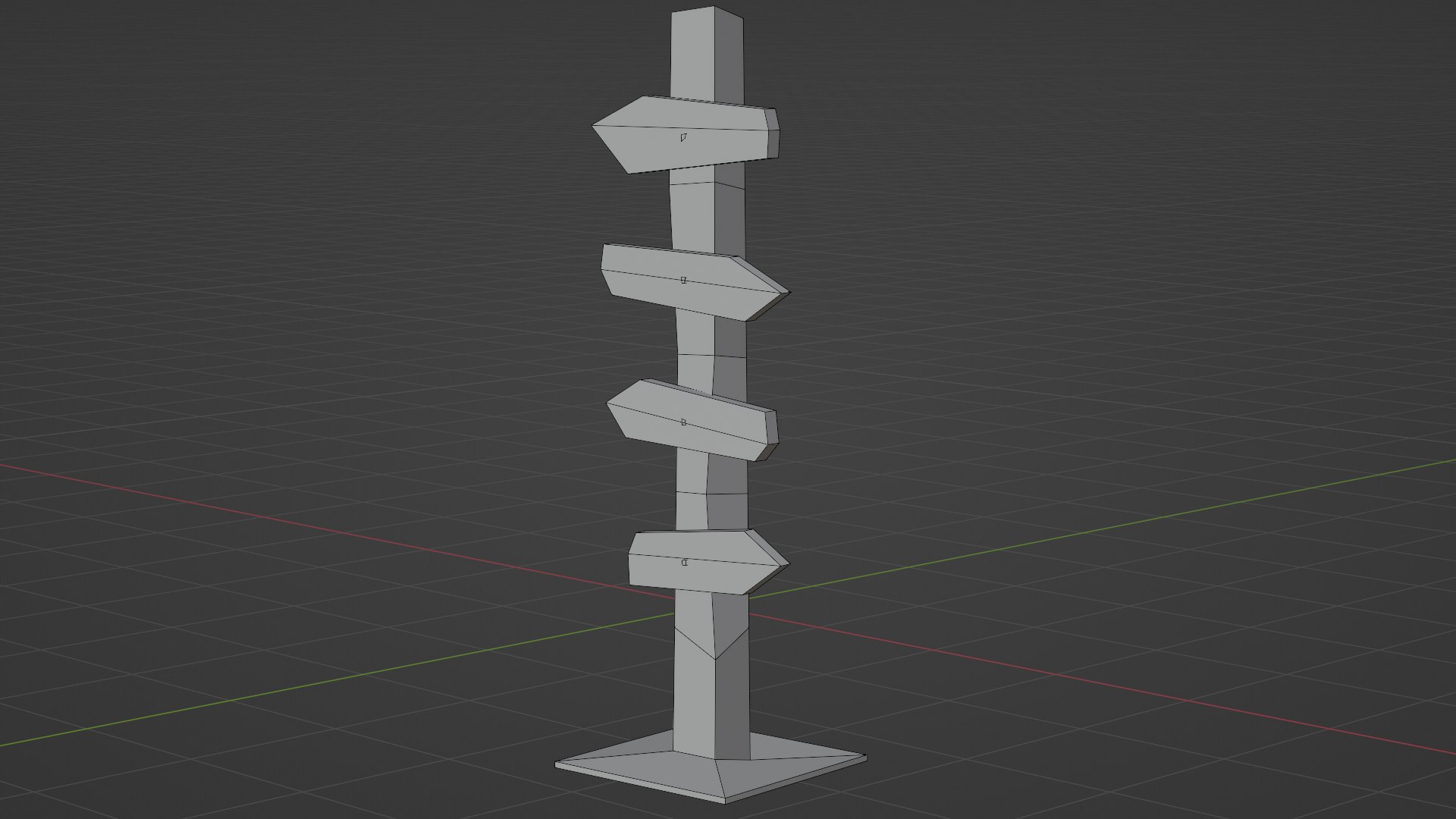 3D Signpost - TurboSquid 2019285