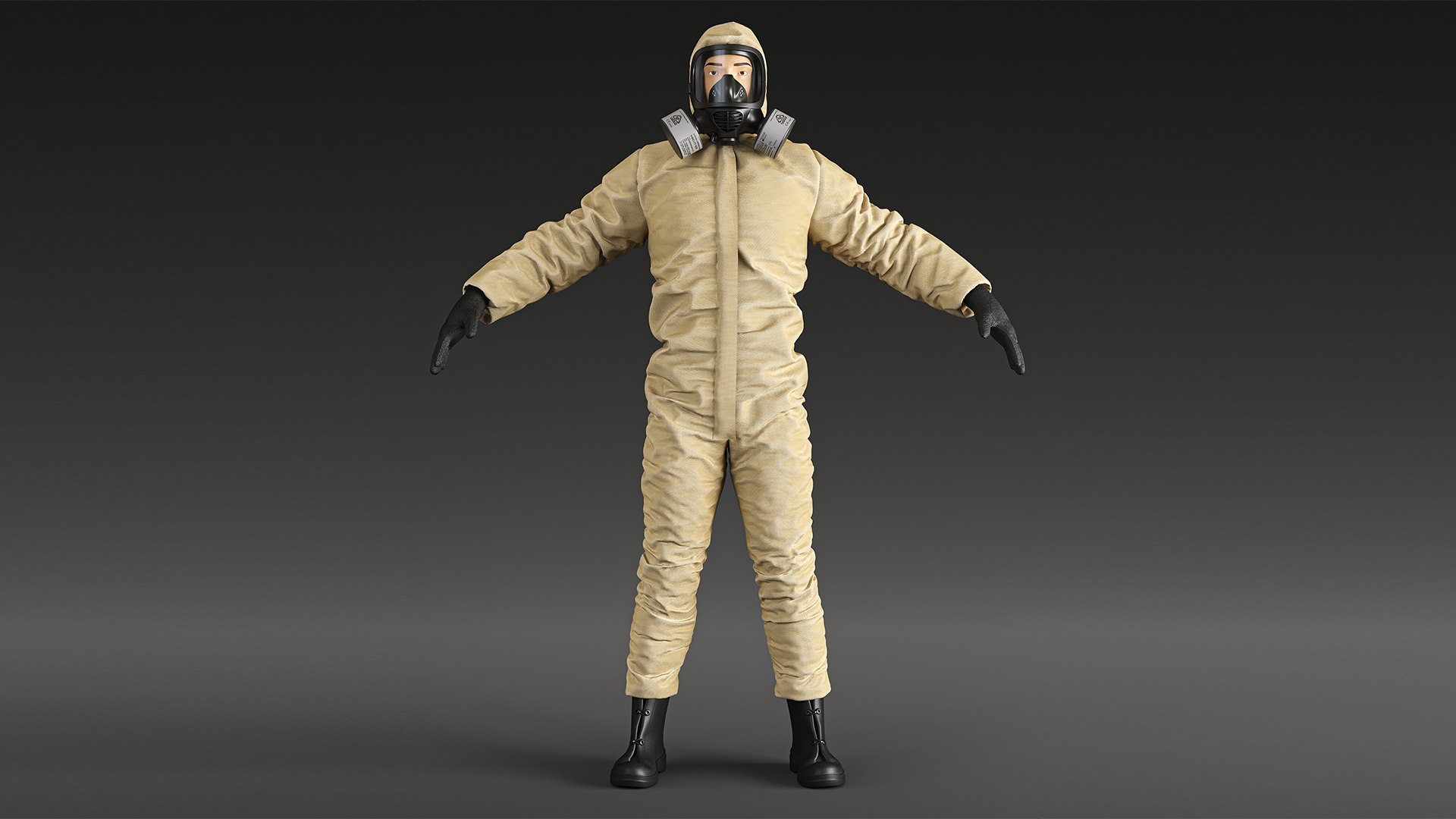 Hazmat Protective Suit Level C Model - TurboSquid 2006565