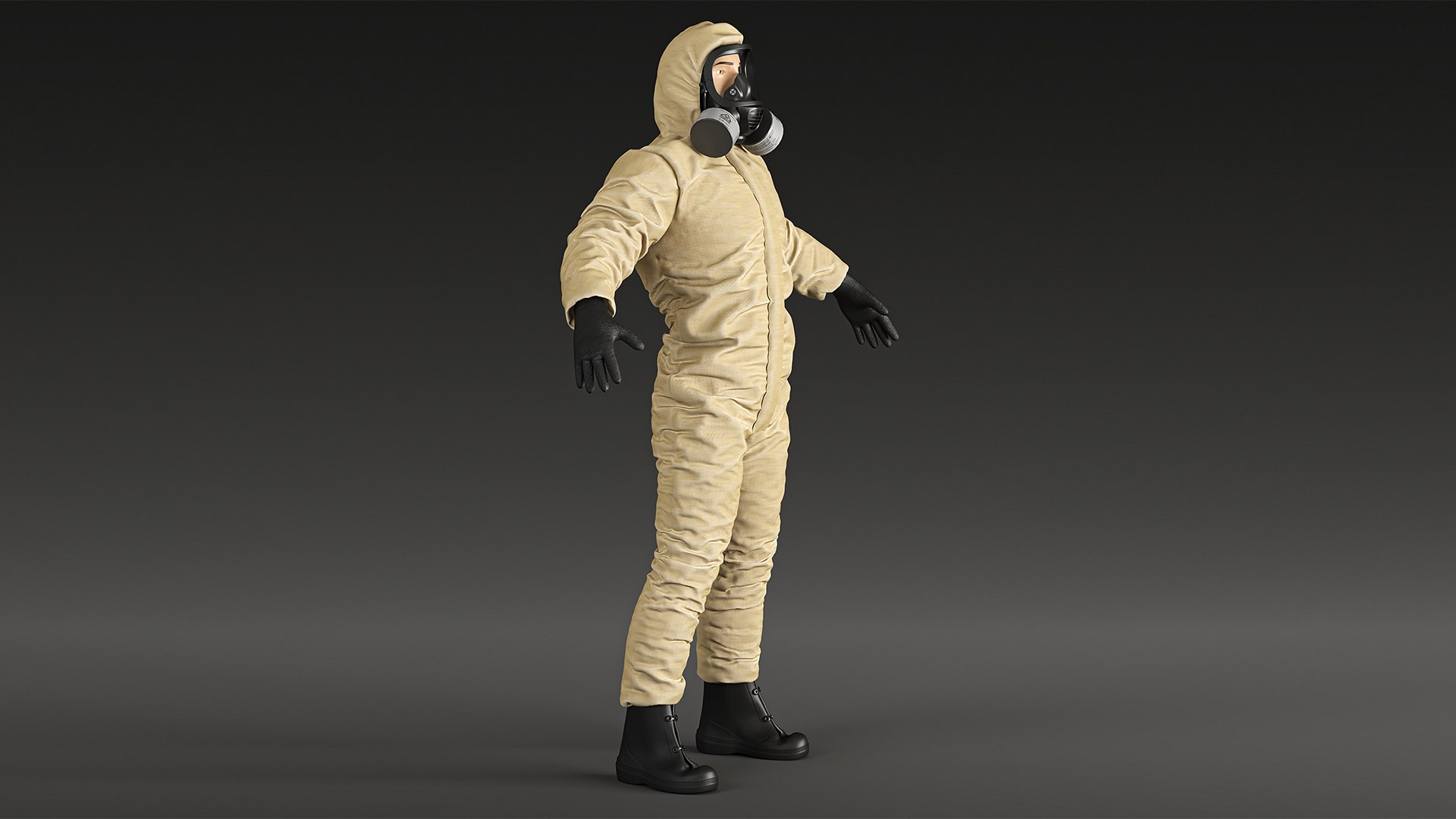 Hazmat Protective Suit Level C Model - TurboSquid 2006565