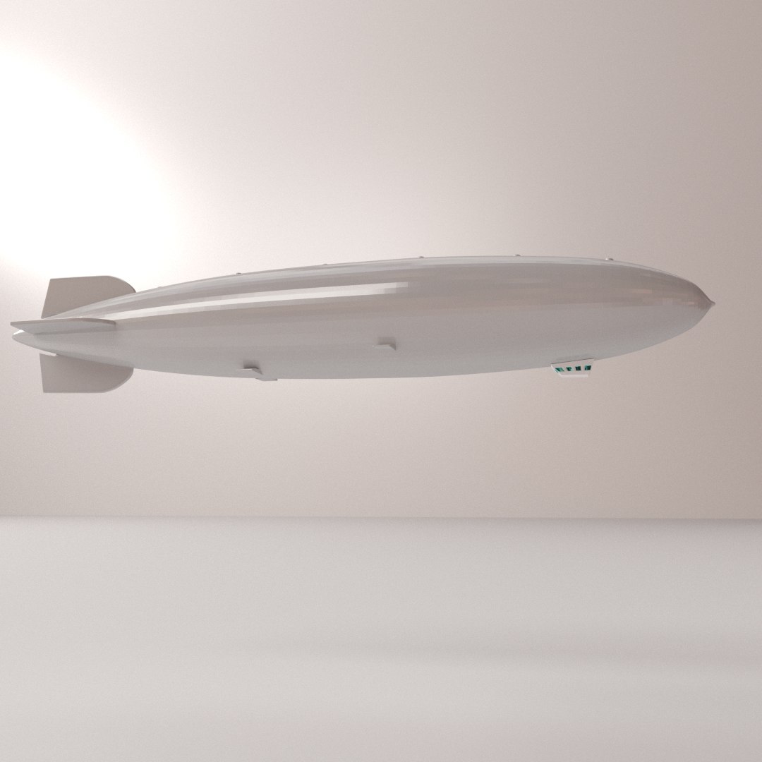 3d model airship air ship