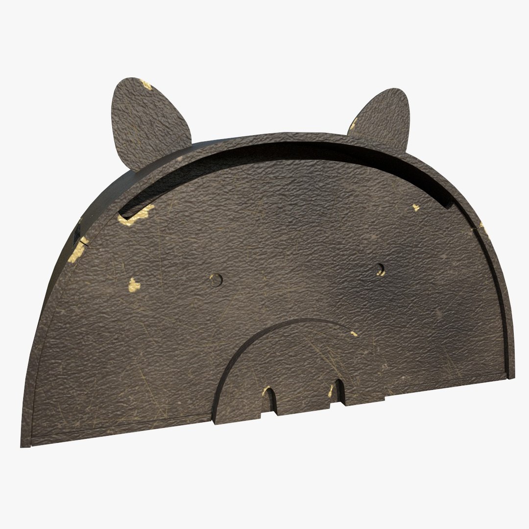 Pig Toy Box for Playing Equipments Child Room Leather Edition 3D model ...