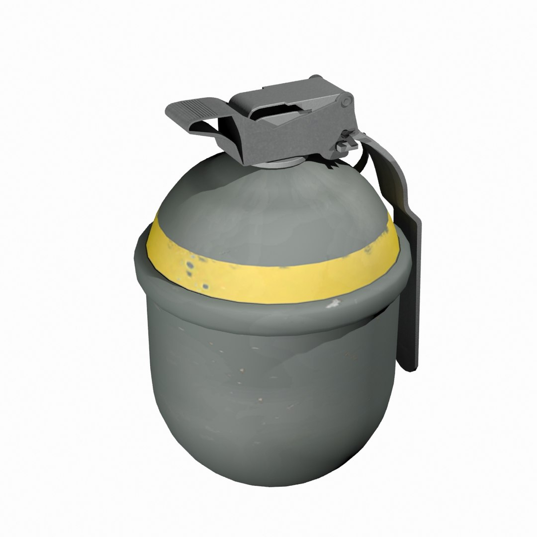 3d Model Of Fragmentation Hand Grenade