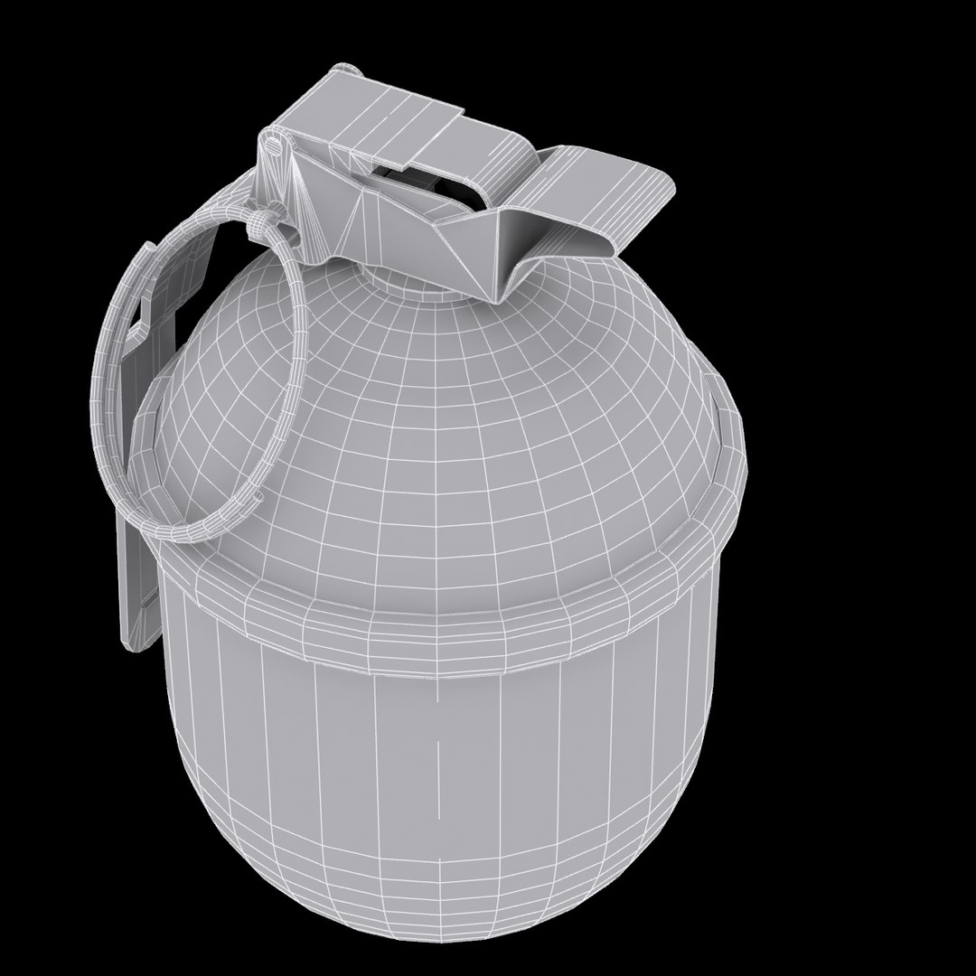 3d Model Of Fragmentation Hand Grenade