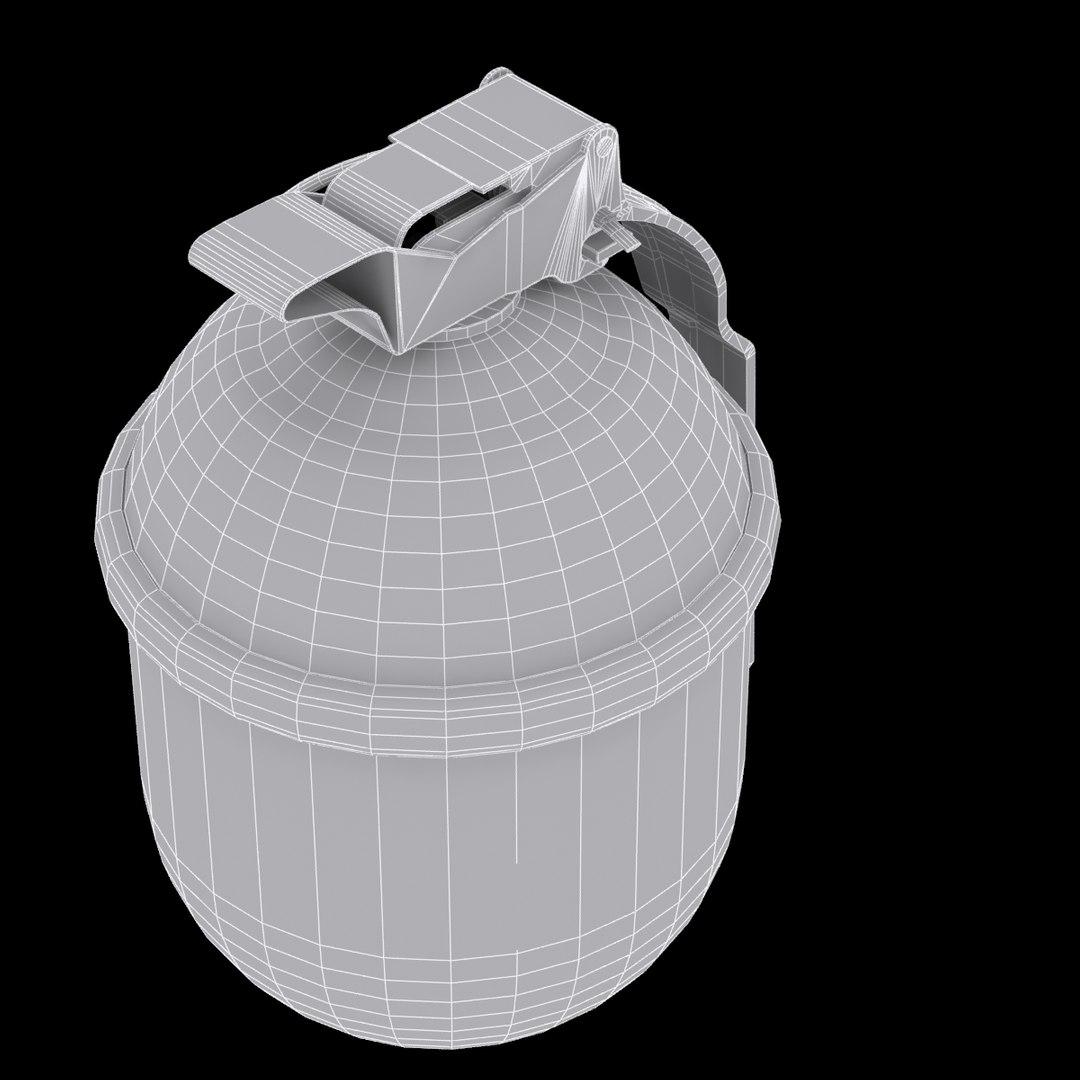 3d Model Of Fragmentation Hand Grenade