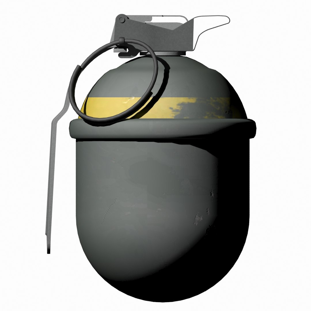 3d Model Of Fragmentation Hand Grenade