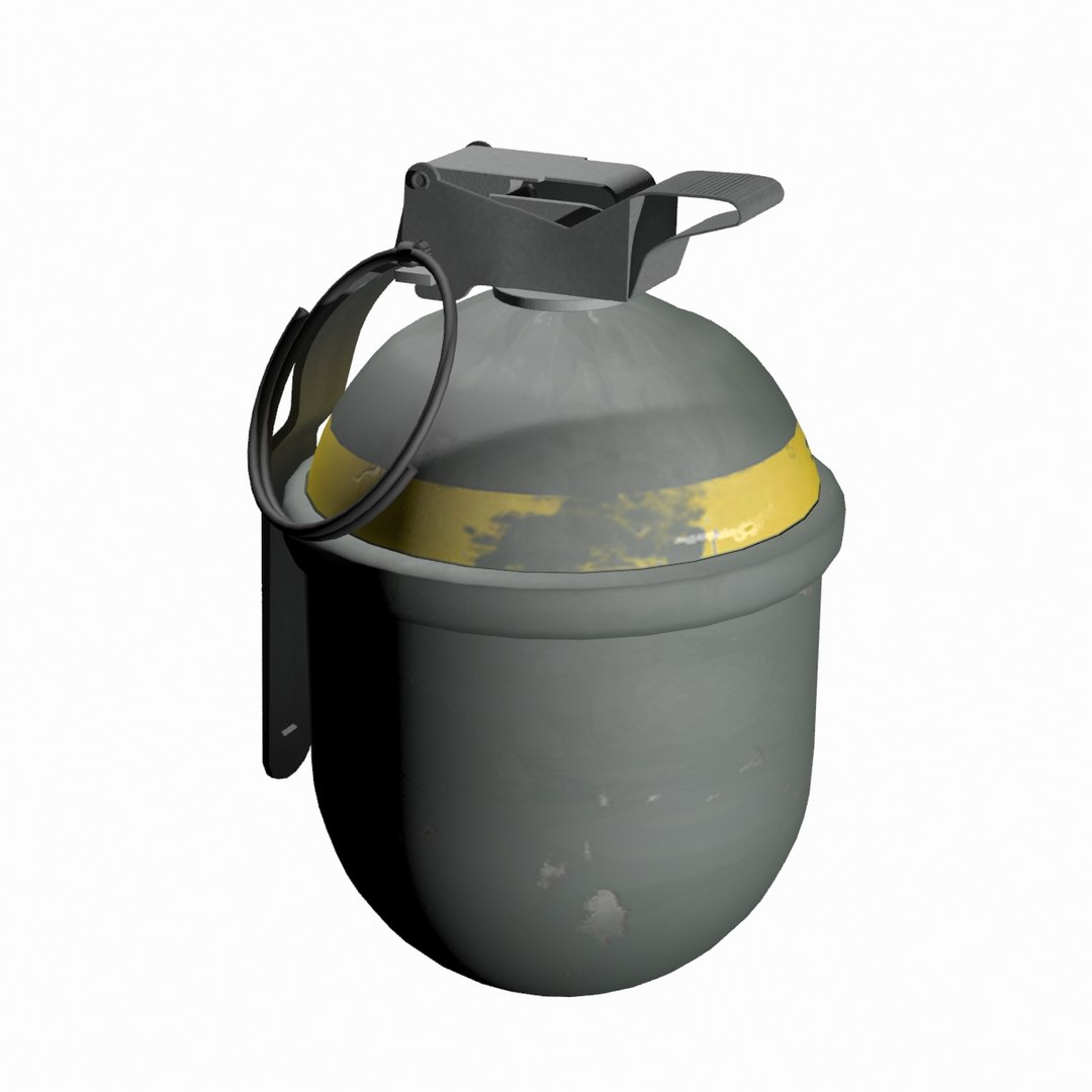 3d Model Of Fragmentation Hand Grenade