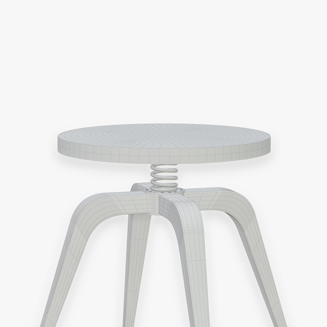 3D Spinning Stool Chair model - TurboSquid 1790249
