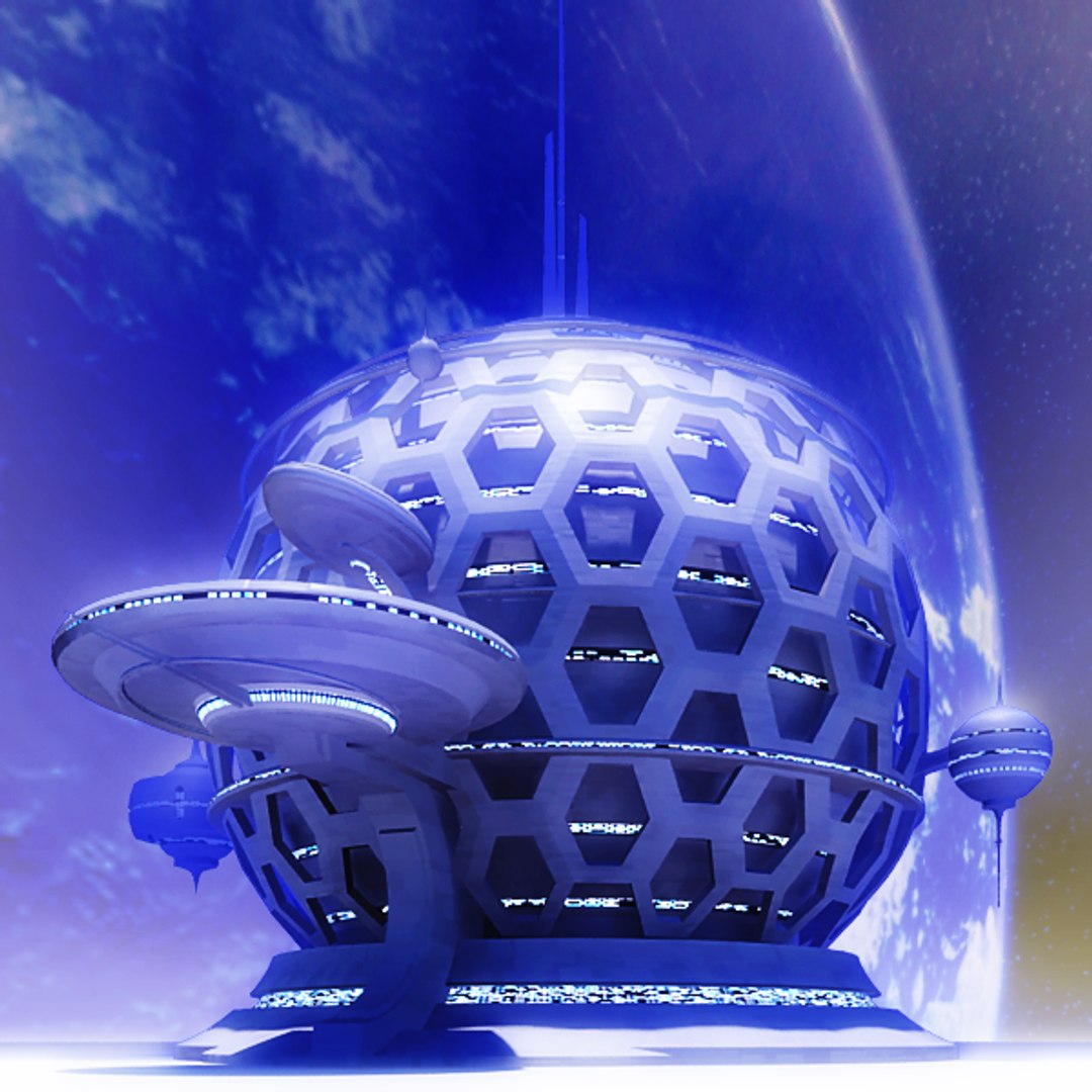 Futuristic Building Sci-fi Max