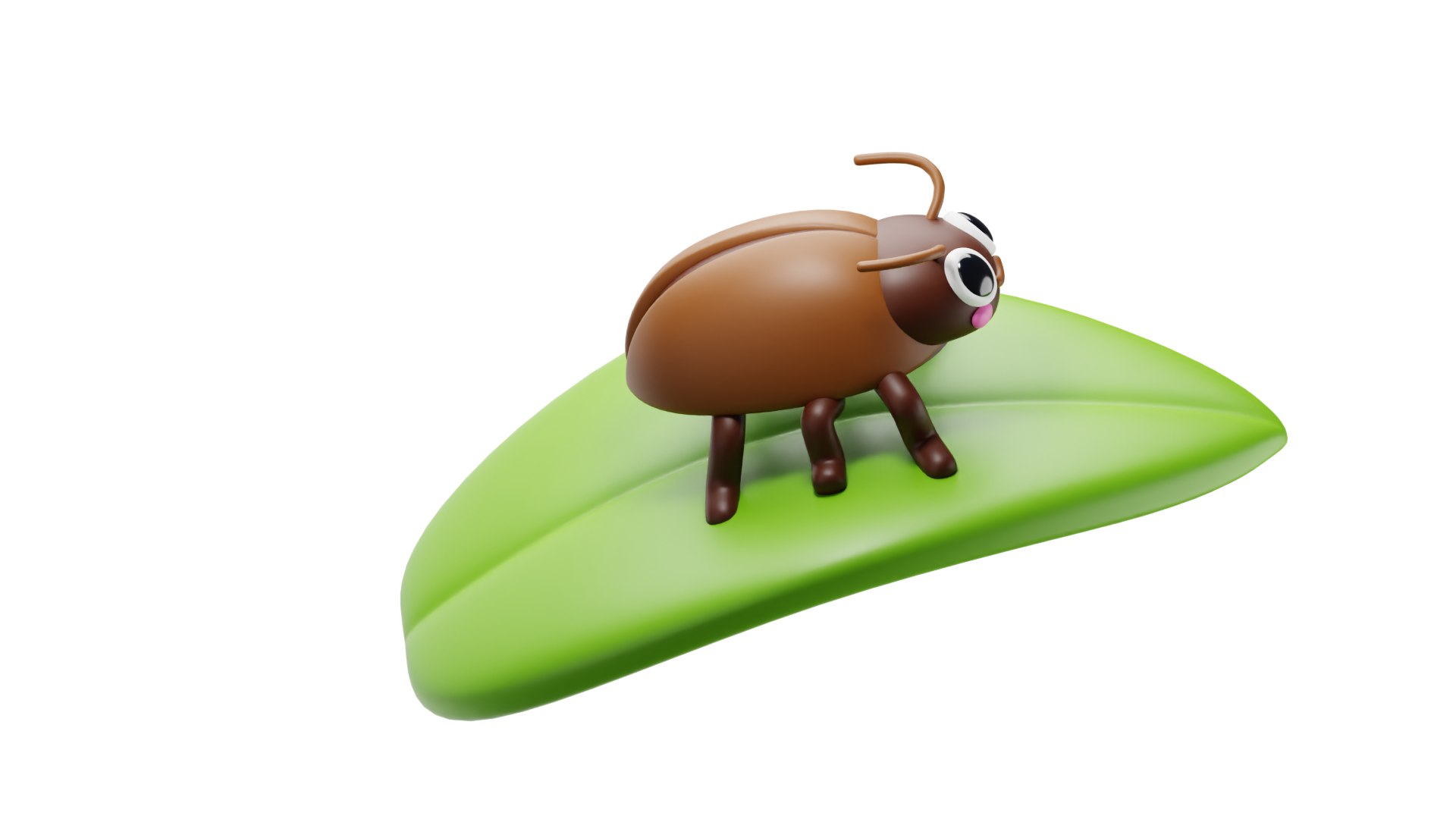 3D Beetles In Leaf - TurboSquid 2315504